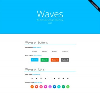 波打つようなクリックエフェクトを実装できる「Waves」 | co-jin